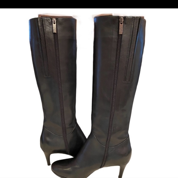 Ted&Muffy | Shoes | Tedmuffy Black Leather Heel Boots | Poshmark